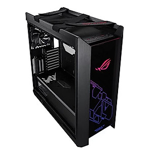 Asus ROG Strix Helios GX601 RGB Mid-Tower Computer Case for up to EATX Motherboards with USB 3.1 Front Panel, Smoked Tempered Glass, Brushed Aluminum and Steel Construction, and Four Case Fans, Black