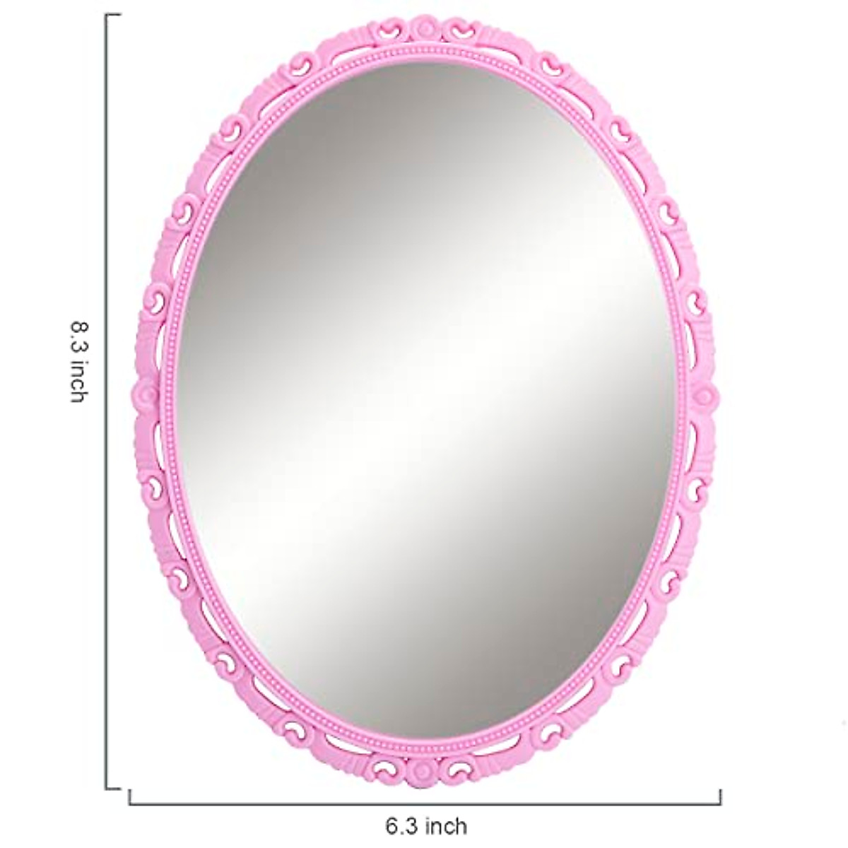 Magnetic Locker Mirror - Real Glass for Easy Use
