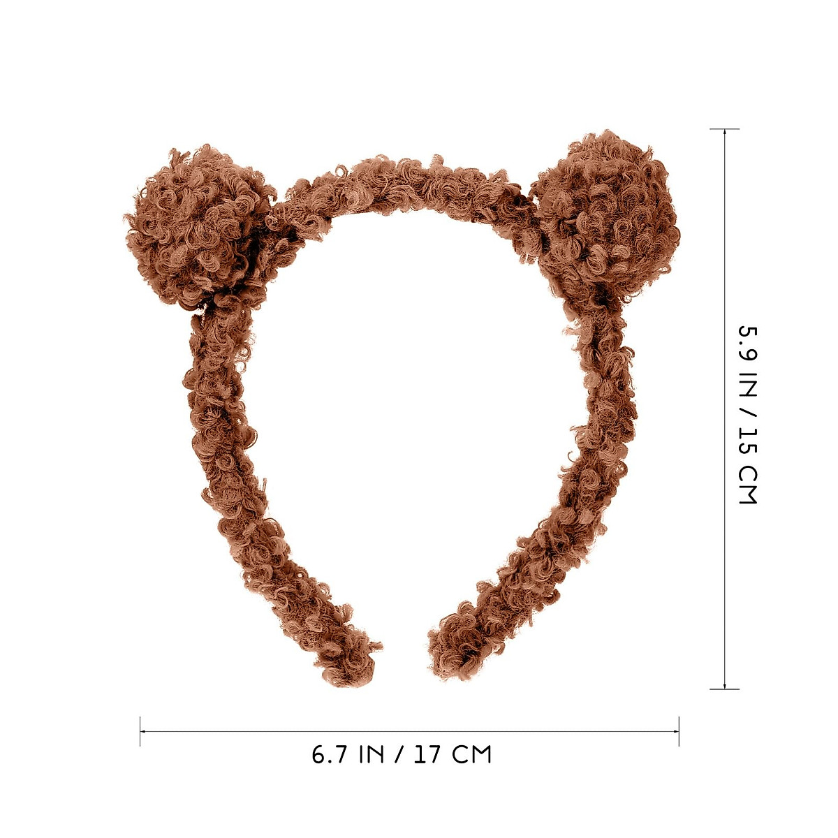 STOBOK Cute Headbands, 6pcs Bear Ears Headbands Makeup Headbands Costume Cute Fluffy Hair Hoops Hair Accessories Party Favor Headwear for Cosplay Supplies Bear Ears Hair Hoops