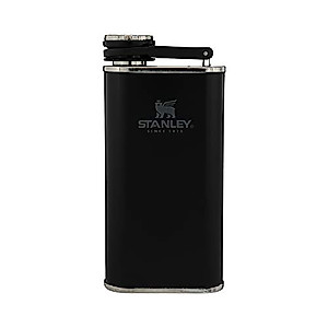 Stanley Classic Flask 8oz with Never-Lose Cap, Wide Mouth Stainless Steel Hip Flask for Easy Filling & Pouring, Insulated BPA-Free Leak-Proof Flask