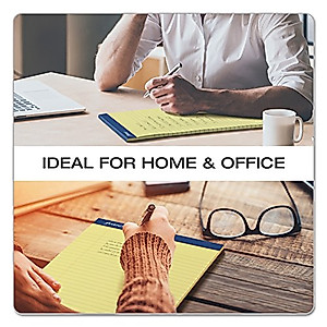 Ampad TOP20220 20220 Perforated Writing Pad, 8 1/2 x 11 3/4, Canary, 50 Sheets (Pack of 12)