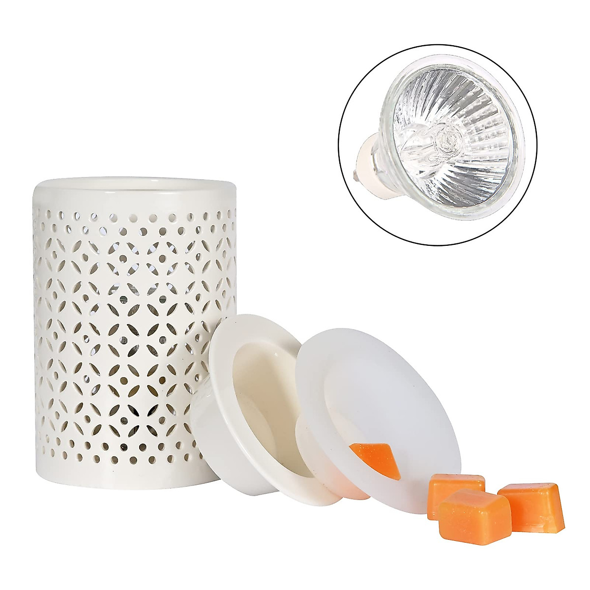 ASAWASA 2 Pcs Wax Warmer Silicone Liner, No Mess, No Scrape Way to Remove Scented Wax, Long Lasting ，Reusable,1.97 inch in bottom diameter Plug in Wax Warmer (Small and medium-size 2pcs) ﻿