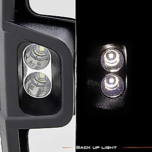 AKKON - For 03-06 Silverado Sierra Pair of Powered + Heated Glass + Sequential Turn Signal Side Black Towing Mirrors