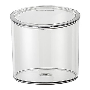 Restaurantware Met Lux 2.6 Gallon Food Storage Container, 1 Airtight Treat Box - With Scoop, Shatterproof, Clear Plastic Cereal Container With Hinged Lid, For Kitchen Or Pantry Organization