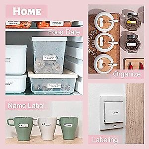 Phomemo Label Maker Machine, D30 Portable Bluetooth Label Printer with Tape Label Maker Handheld, Multiple Templates Available for Smartphone Easy to Use for Office Home Organization USB Rechargeable