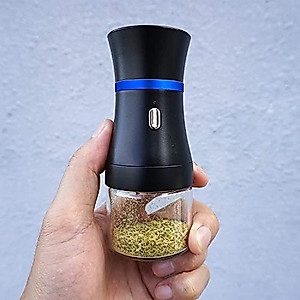 Sunseeke Electric Herb Grinder, Compact for Flower Buds, USB-Rechargeable, 2pcs Glass Herb Jars - Ideal for Everyday Carry