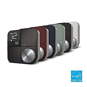 Kono KN-S-AMZ-004 Wifi Enabled Smart Thermostat, Works with Alexa and Apple Home Kit, Geofencing Capable, Black