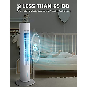 3-In-1 Evaporative Air Cooler, 1S Cooling Fan w/Remote Control & 65dB, Portable Room Cooler w/Cooling Mode, 60° Oscillation Evaporative Cooler, Air Conditioner Portable for Room Office, 4 Ice Packs