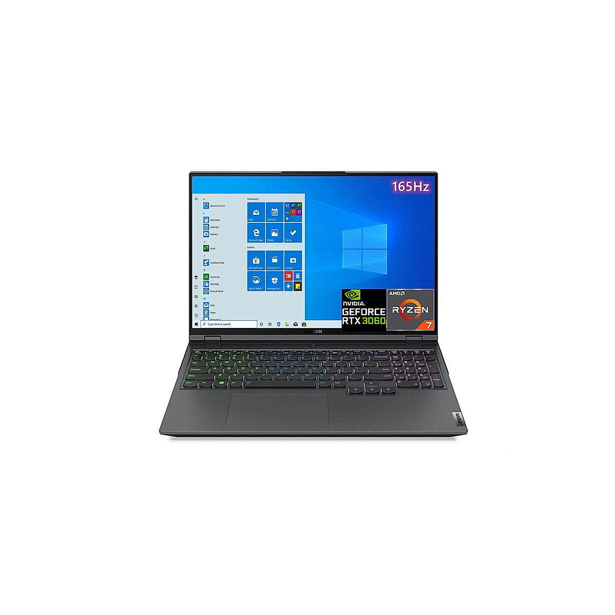 Lenovo Legion 5 Pro Gaming Laptop, 16.0" 500 nits QHD (2560x1600) IPS 165Hz, Ryzen 7 5800H, GeForce RTX 3060 6GB, TGP 130W, Win 11 Home, with HDMI Cable (32GB RAM | 1TB PCIe SSD)