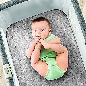 Chicco LullaGo Bassinet Sheet - Soft Stripe | Grey