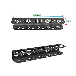 2 Pack Five Cans Wall-Mounted Steel Aerosol Spray Can Holder, Steel Wall Mount Storage Organizer for Garage and Workspace (2-Black)