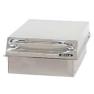 Bull Outdoor Products 60008 Stainless Steel Single Side Burner, Liquid Propane , Gray