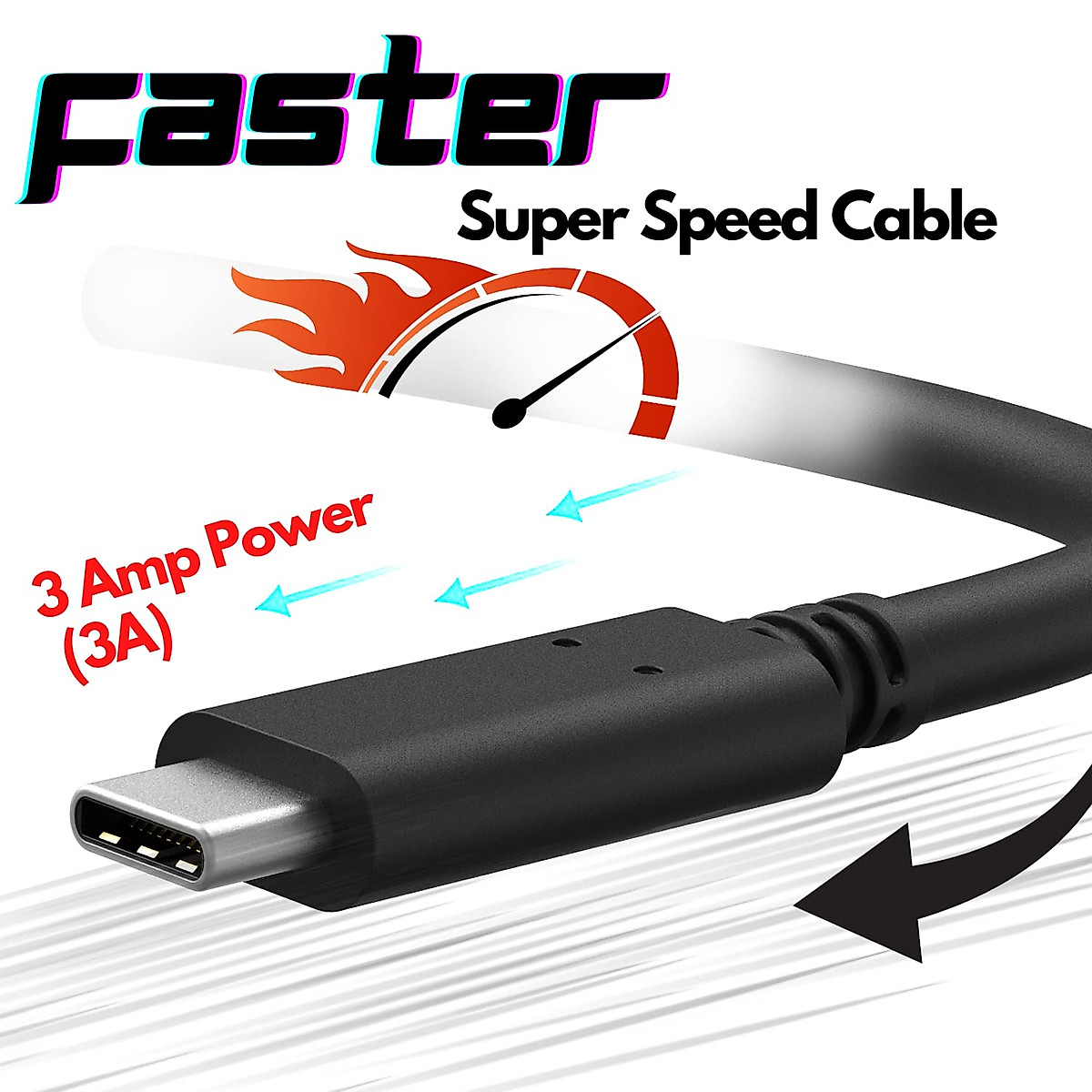 CBUS 10ft Heavy-Duty Extra Long Charging Cable for Samsung Galaxy S24/S23/S22/Ultra/Plus/FE, Galaxy A03s, A13 5G, A14 5G, A15 5G, A23 5G, A25 5G, Galaxy Tab A9+ 5G, A7 Lite