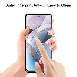Coolpow 【3+3 PACK】 Designed for Motorola Moto one 5G Ace Screen Protector Moto One 5G UW Ace Screen Protector Tempered Glass, Bubble Free, Anti-Scratch