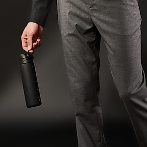 Ion8 Water Bottle, 500 ml/18 oz, Leak Proof, Easy to Open, Secure Lock, Dishwasher Safe, BPA Free, Hygienic Flip Cover, Carry Handle, Fits Cup Holders, Easy Clean, Odor Free, Carbon Neutral, Blue