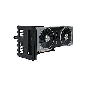 Toptekits Cooler Master Universal Vertical Graphics Card Holder KIT VER.2 with 165mm/6.5in Riser Cable, for Full Tower/Standard ATX Chassis with at Least 7 Available PCI Slots