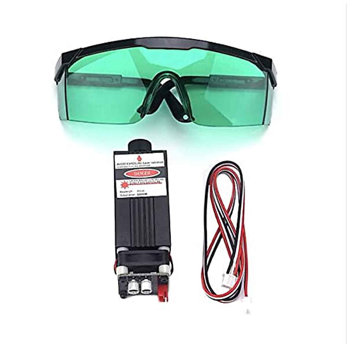 CNCTOPBAOS 1W Engraving Module Focusable Engraving Blue Violet Light Adjustable Focus TTL 450nm 1000mW for CNC 3018 Pro 1610 Pro Mini Desktop Engraver Machine DIY Wood Paper Leather (1W)