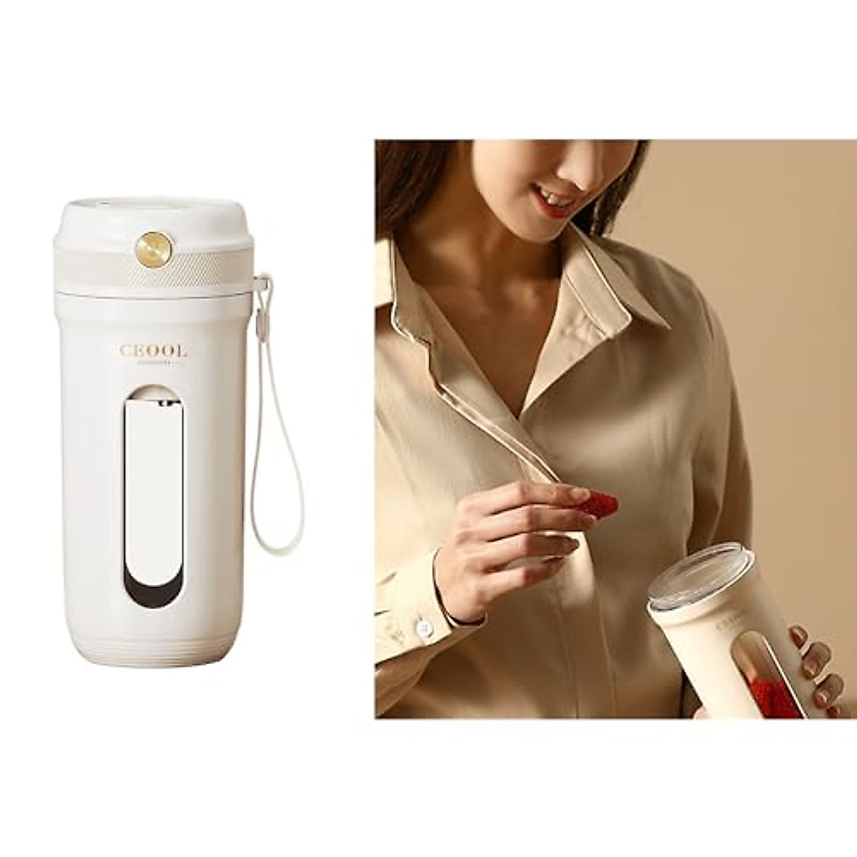 JzcsdkSIL Portable Blender 350ml Personal Size Blender Shakes Blender Blender Cup Rechargeable Cordless Blenders Blender