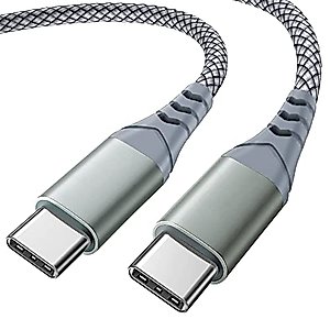 QCEs USB C to USB C Cable 5Ft, USB Type C Charger Cable 60W/3A Fast Charging PD Cord Compatible with Samsung Galaxy S21/S20/S20+/Note 10+ A80, Google Pixel 2/3/3A/4 XL, MacBook Air 2020