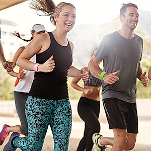 Chengu 36 Pieces Silicone Slap Bracelets Bulk Multicolor Snap Wrist Bracelets Soft and Safe Bands Wrap Wristband for Party Favors School DIY Painting Wristband Craft(Multicolor)