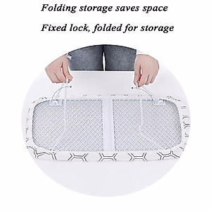 Ironing Board,Tabletop Ironing Board with Folding Legs, Countertop Ironing Board with Cotton Cover, Easy to Transport and Store in Small Spaces. Portable Ironing Board for Sewing,Household, Dorm