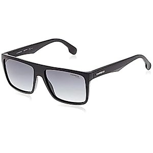 Carrera unisex adult Carrera 5039/S Sunglasses, Black/Dark Gray Gradient, 58mm 16mm US