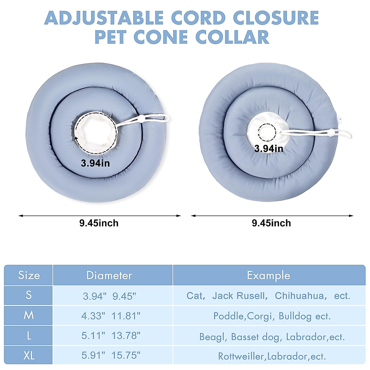 Abbylike Cat Cone Collar and Surgical Recovery Suit Set Cat Neck Donut Collar Soft Elizabeth Recovery Collar Cone E Collar Alternative for Small Pets Dog Kitten Puppy After Surgery Wear (X-Large)