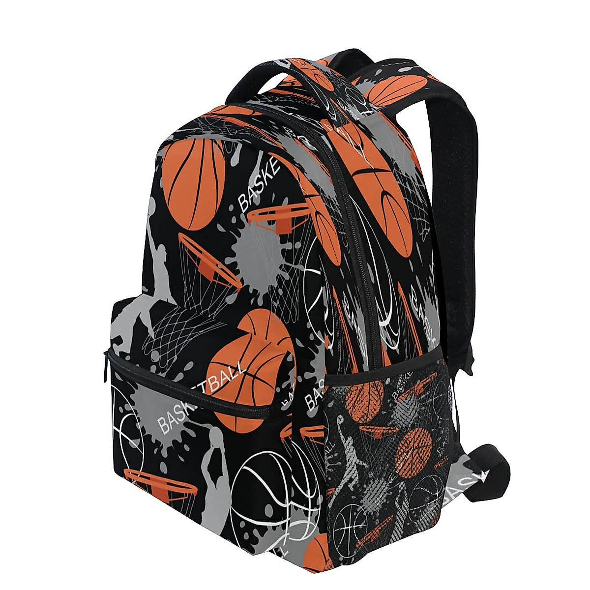 Sport Man Basketball School Backpack for Girls Boys Kids Laptop Backpack Travel Camping Daypack