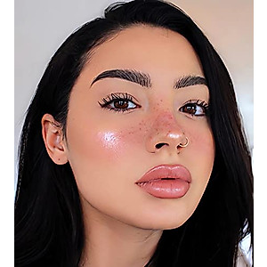 Incaton 33PC 20G Stainless Steel Nose Rings Hoops L Shaped Studs Screw Nose Piercings Jewelry for Women Men Silver Rose Gold Black Rainbow