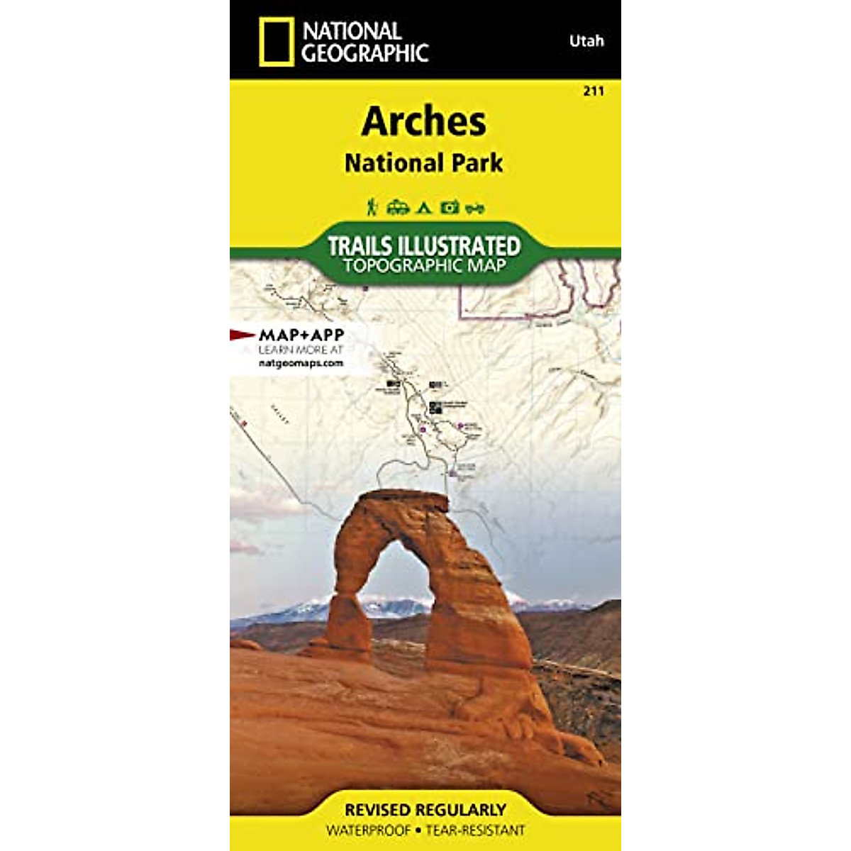 Arches National Park Map (National Geographic Trails Illustrated Map, 211)