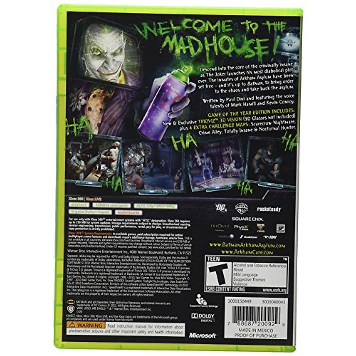 Batman: Arkham Asylum [Game of the Year Edition] (Platinum Hits)