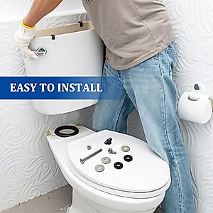 Universal Toilet Tank to Bowl Bolt Kit, Heavy Duty Toilet Tank Replacement Kit, Waterproof and Rustproof Stainless Steel Toilet Tank Bolts(2 PCS)