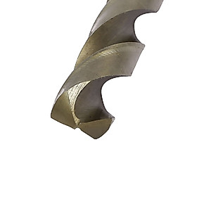 uxcell 12.1mm Dia High Speed Steel Cobalt Straight Round Shank Metric Twist Drill Bit Drilling Tool for Hardened Metal, Stainless Steel, Cast Iron and Plastic