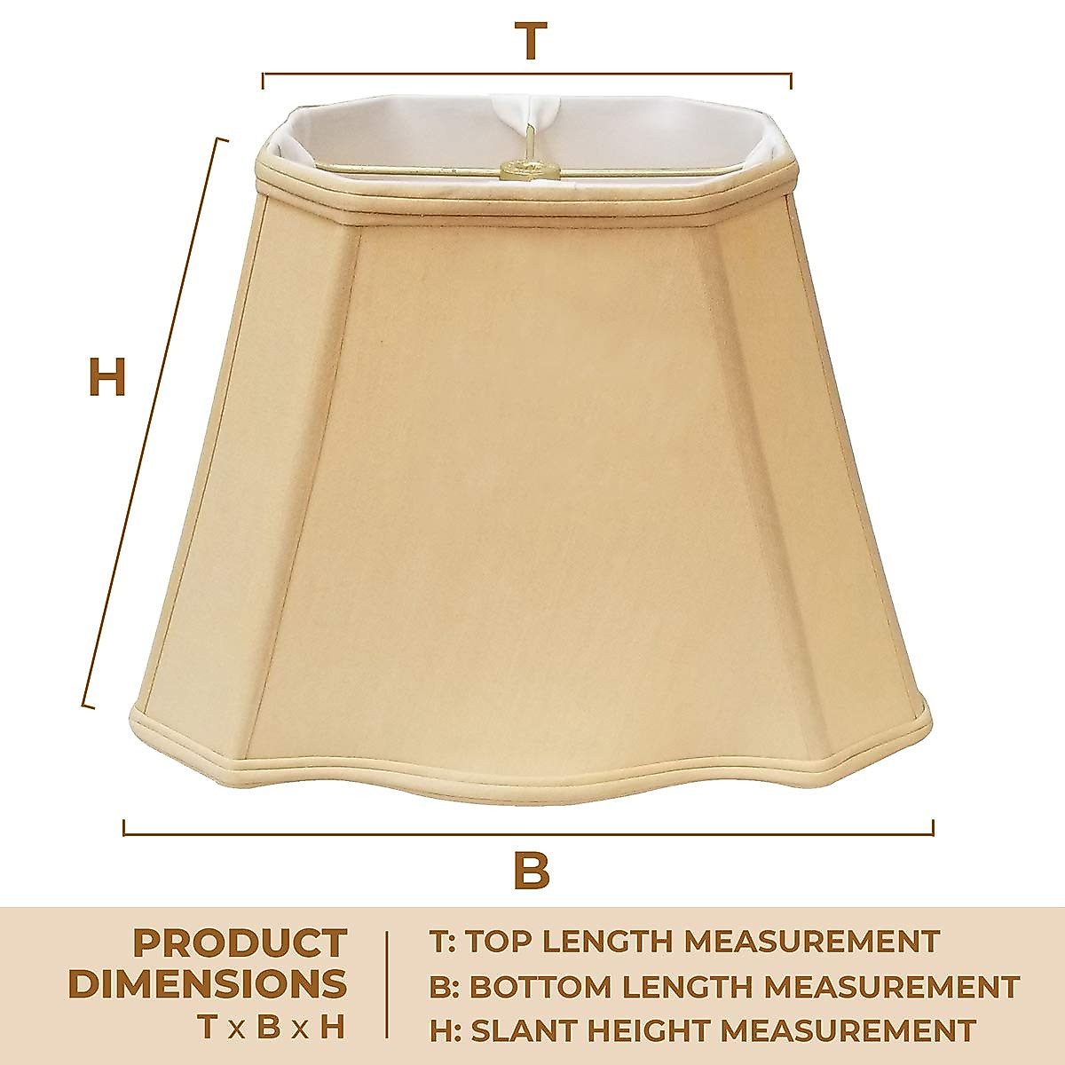 Royal Designs CS-902-5EG Hardback Empirechandelier Lamp Shade, Eggshell