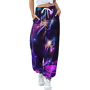 Warehouse Clearance Women White Pants Women's Clothes Dance Pants Purple Sweat Pants Womens Relaxed Fit Pants Yoga Panta My Recent Orders Day Prime Deals Today 2023
