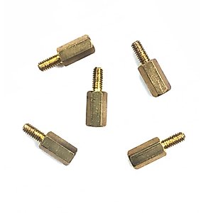 Akust Brass Jack Screw Standoffs M3 15mm Length 50 PCS