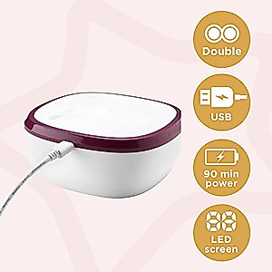 Tommee Tippee Made for Me Double Electric Breast Pump, USB Rechargeable | Quiet, Portable, Lightweight