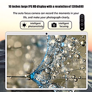 10in Tablet for Android10, Octa Core CPU, 3G RAM 32G ROM, 128G Expansion, 5G Dual Band Phone Call Tablet, WiFi GPS, with Dual SIM Card Slot