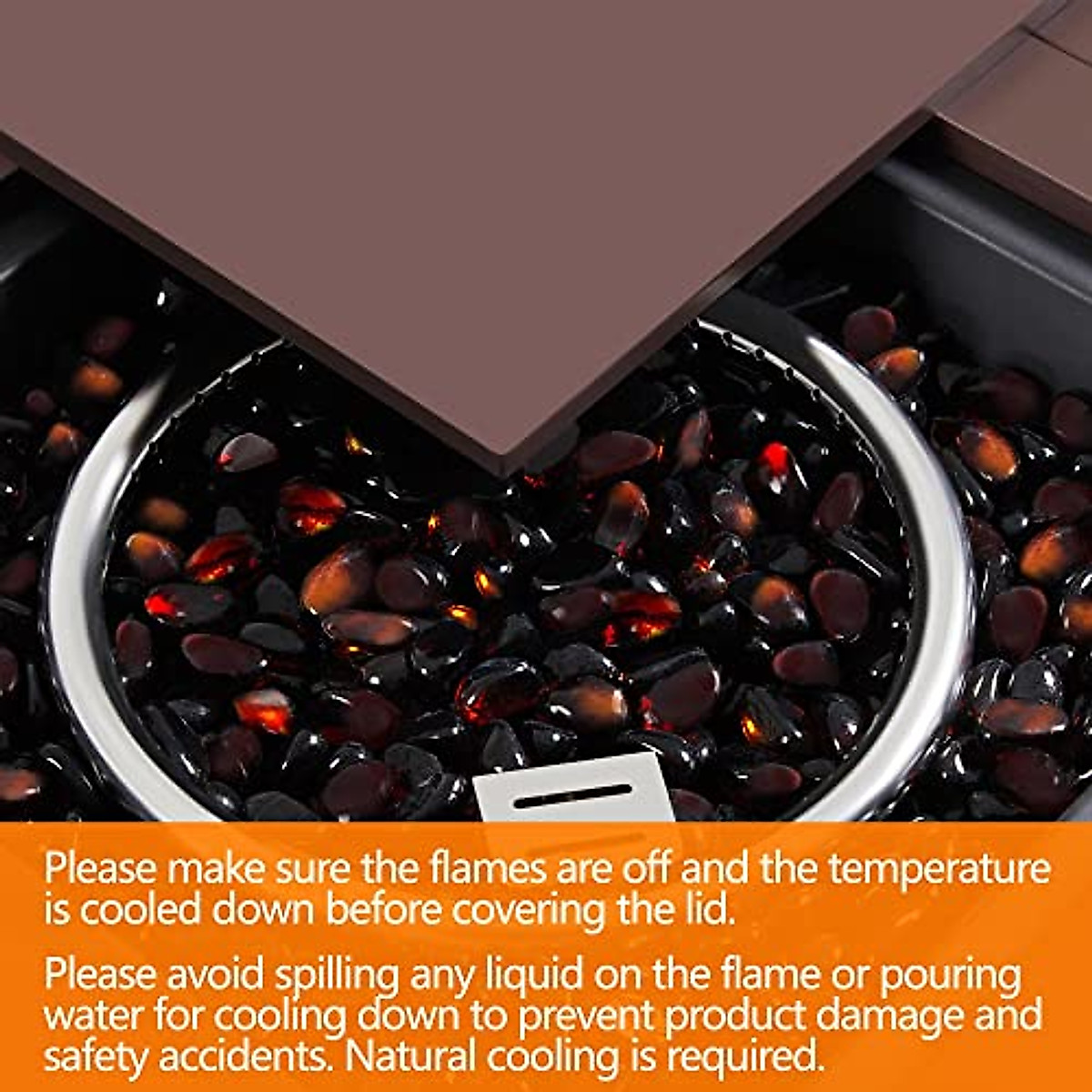 Yaheetech Fire Pit 28 in Propane Fire Pit Table 50,000 BTU Wicker Gas Fire Pit Table w/Weatherproof PE Rattan Frame and Fire Glass for Outdoor Patio Garden Backyard, Smokeless Gas Firepit Table