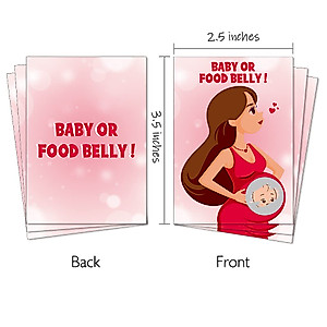 Baby Shower Scratch Off Cards Games, Baby or Food Belly, Find The Baby to Win,Gender Neutral, Scratch Off Lottery Sticket Raffle Cards Baby Shower Game, 45 Cards