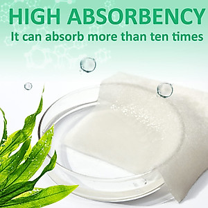 Dr. Med Calcium Alginate Wound Dressing 4"x4", 10 Individual Pack High Absorption Dressing Gauze, Non-Stick Pads, Soft and Comfortable Patch for Wound Care, Faster Healing