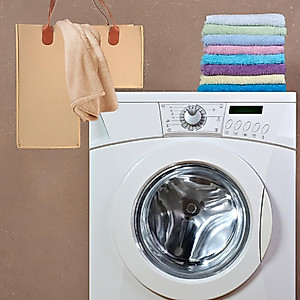 STOBAZA Stair Basket with Handles Felt Staircase Storage Baskets Laundry Baskets for Carpeted and Wooden Stairs Stair Storage Organizer Beige