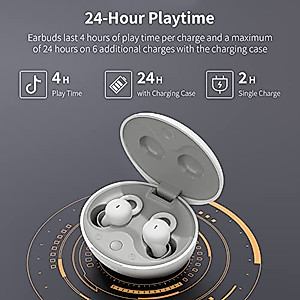 Sleep Earbuds Wireless Bluetooth Mini Earbuds for Sleeping,Work,Sports,Noise Blocking Lightweight,Comfortable Sleeping Headphones for Side Sleeper