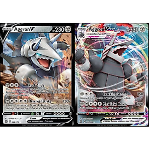 Aggron V & Vmax 097/172 Brilliant Stars - Ultra Rare Pokemon Card Lot