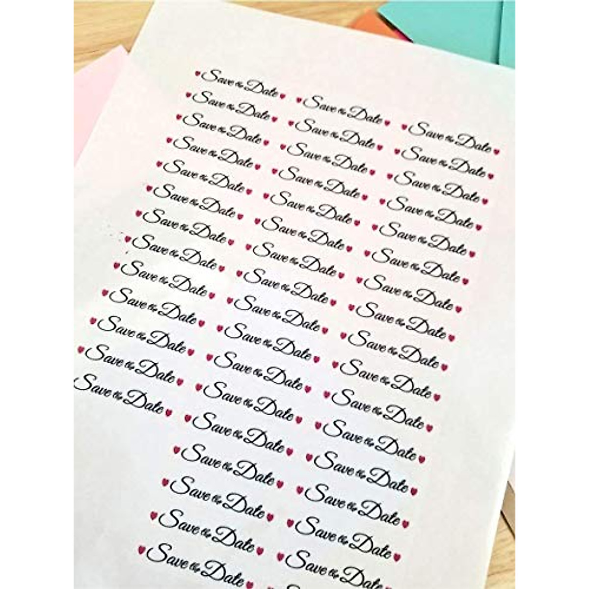 Save The Date Stickers Modern Labels for Wedding Engagement 160 labels, Envelope Seals (arrow)