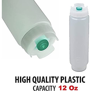 12 Pack FIFO 12 oz Squeeze Bottles