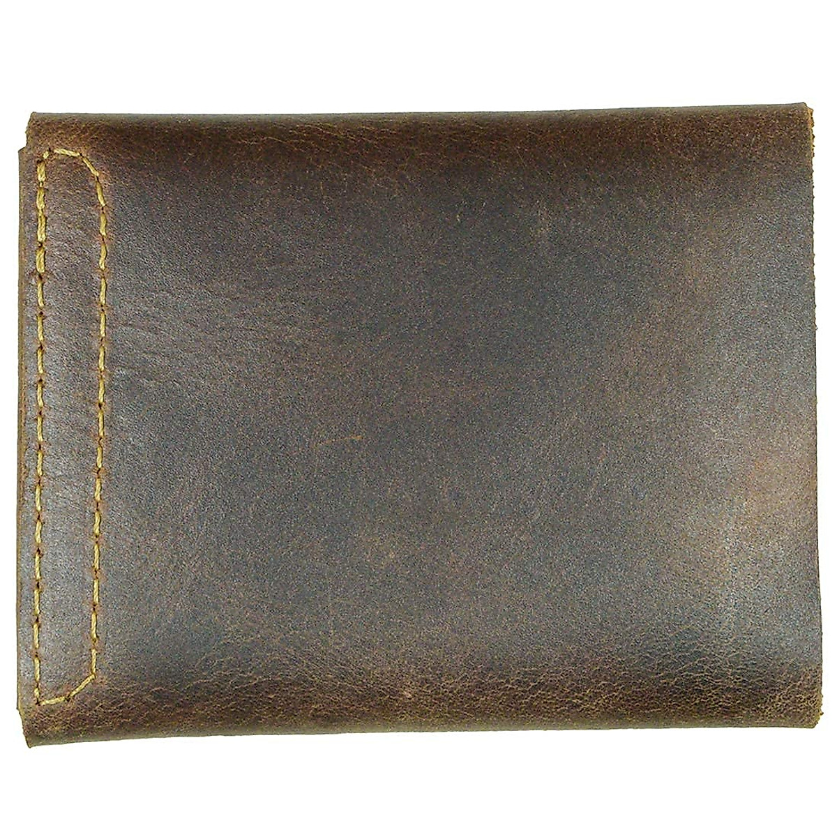 Hide & Drink, Leather T-Shape Wallet, Holds Up to 4 Cards Plus Flat Bills, Cash Organizer, Everyday Accessories, Handmade Includes 101 Year Warranty :: Bourbon Brown