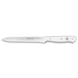 WÜSTHOF Gourmet White 5" Serrated Utility Knife