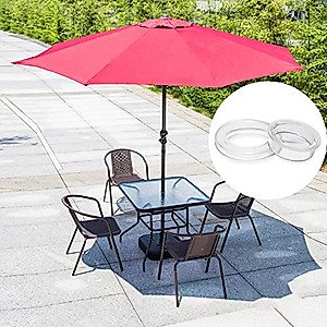 TUNAMAQU Umbrella Hole Ring Plug Set, Table hole cover, Umbrella table ring, for Tempered Glass Outdoors Table (Pack of 2)