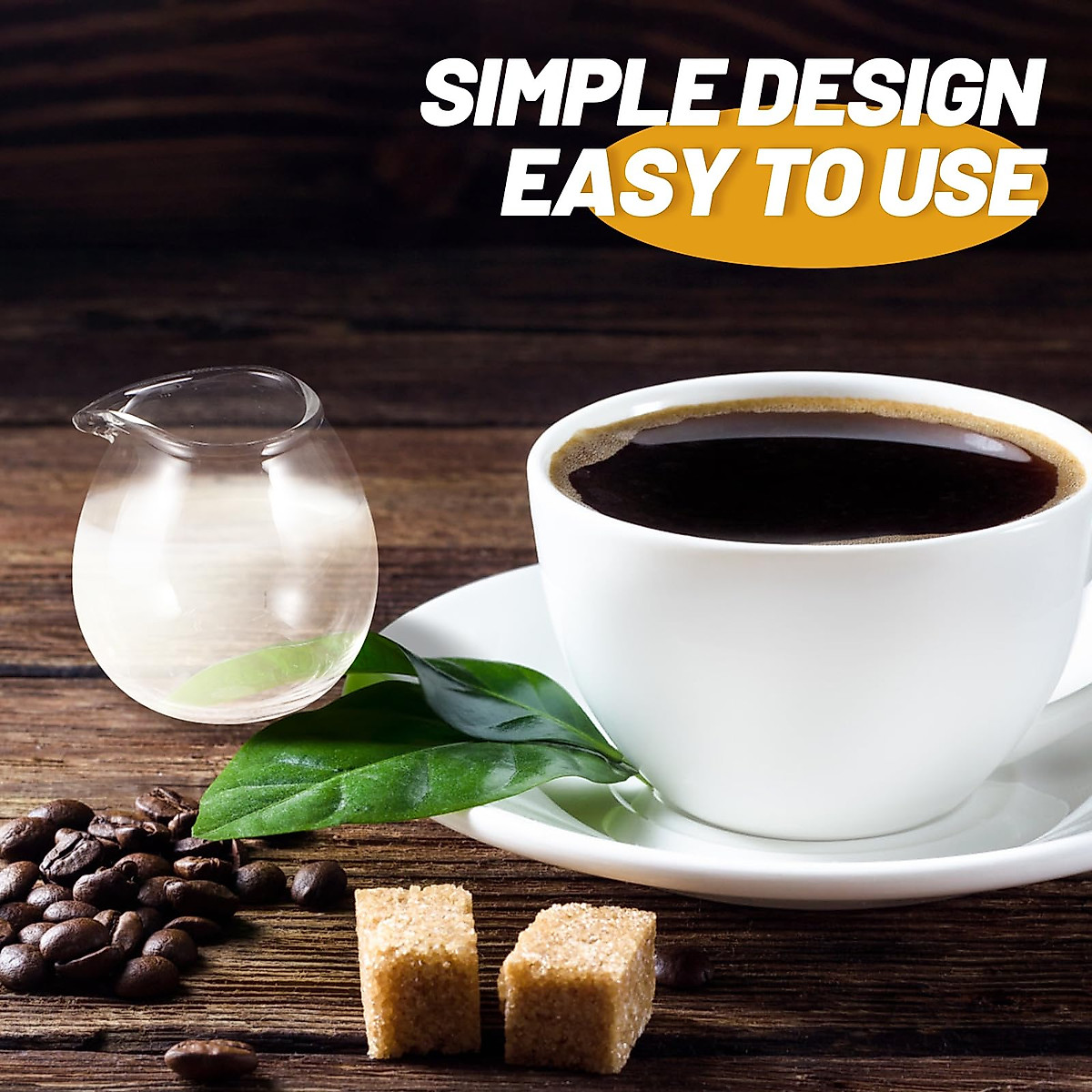 BESTOYARD 2 Pcs Mini Glass Milk Cup Mini Glass Milk Pitcher for Sauce Maple Syrup Pitcher Mini Glass Milk Pitcher for Coffee Espresso Shots Mini Kettle Tea Small Material Honey